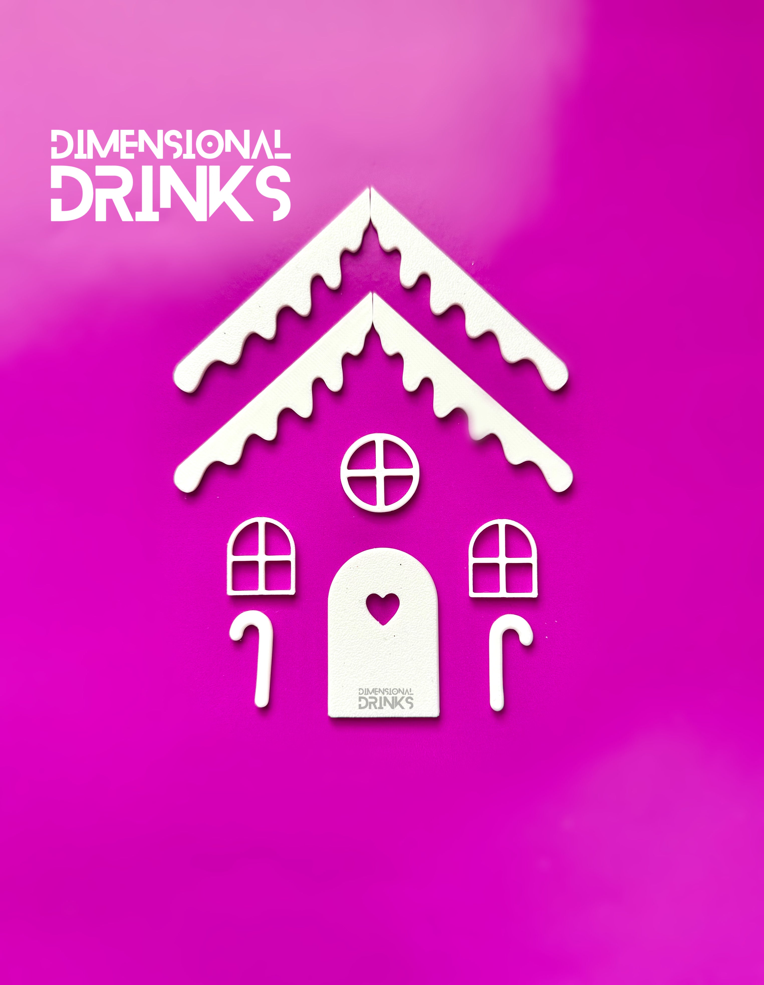 Gingerbread House - 3D Tumbler Addon – Dimensional Drinks
