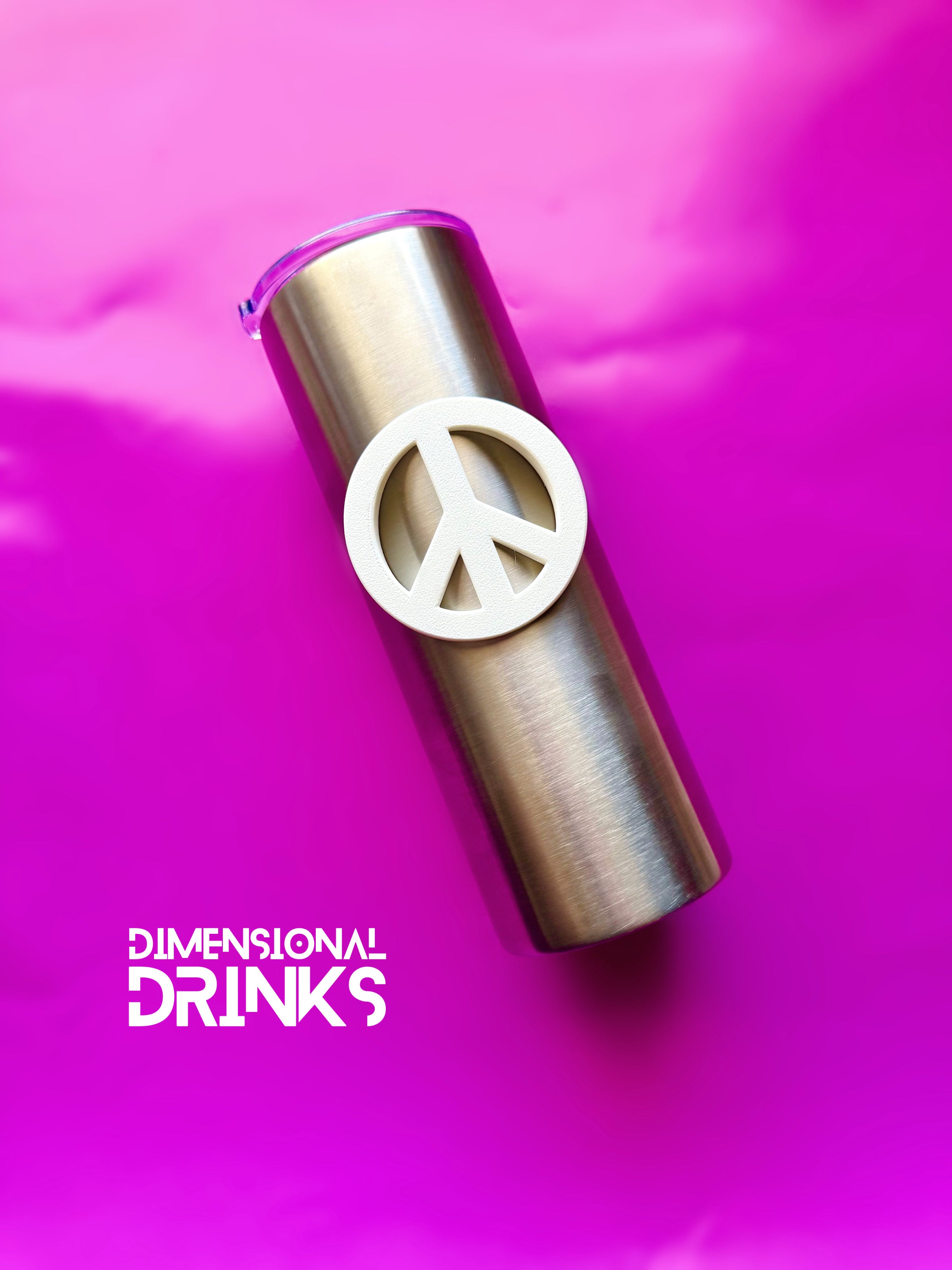 Peace Sign - 3D Tumbler Addon – Dimensional Drinks