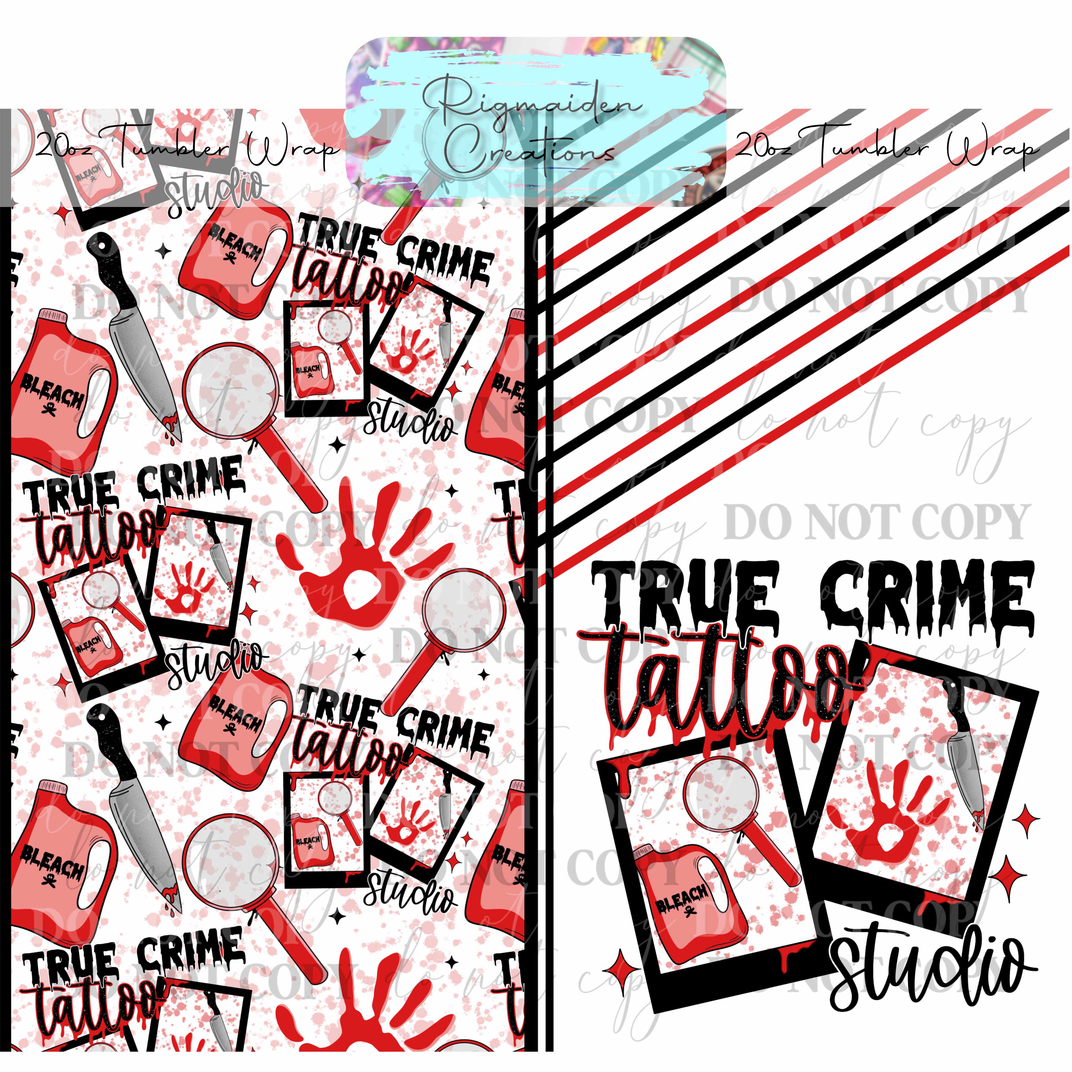 Crime Scene Investigation - 20oz Tumbler Wrap – Dimensional Drinks