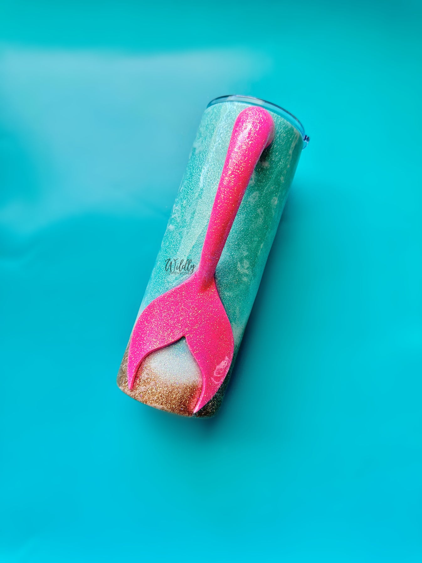Mermaid Tail Handle - 3D Tumbler Addon – Dimensional Drinks