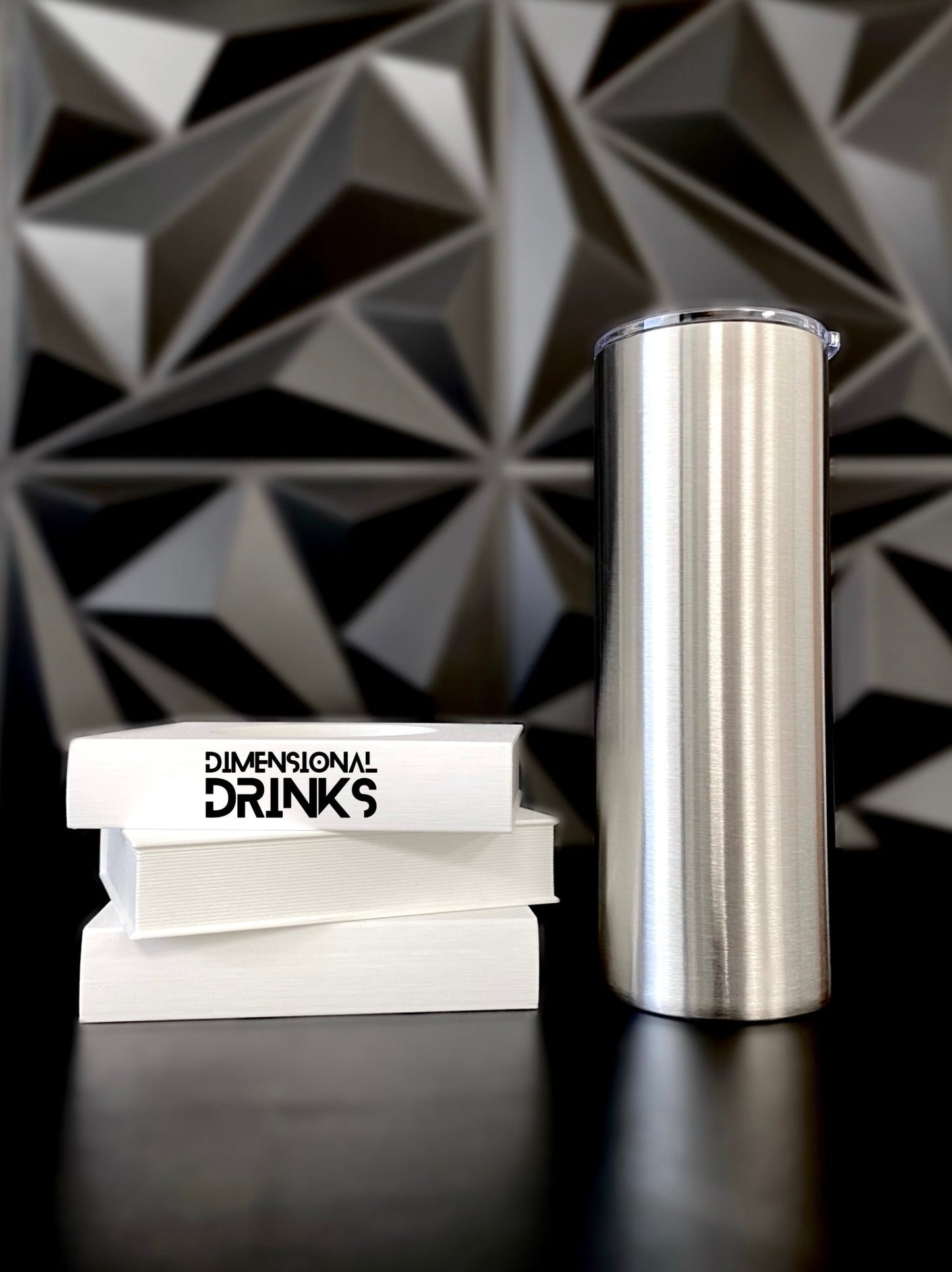 Stackable Book 3d Tumbler Sleeve Dimensional Drinks