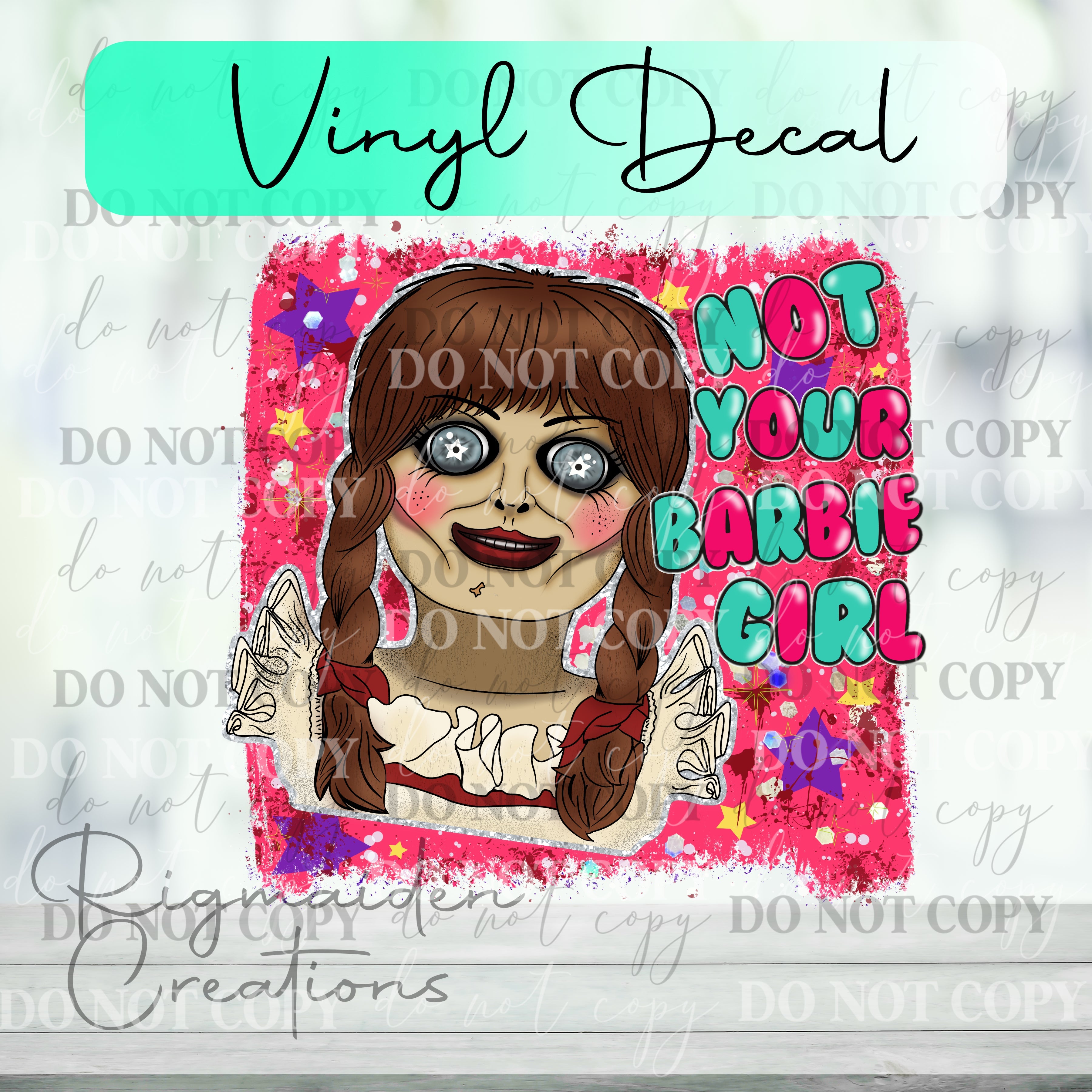 Not Your Average Barbie Girl Vinyl Decal – Dimensional Drinks