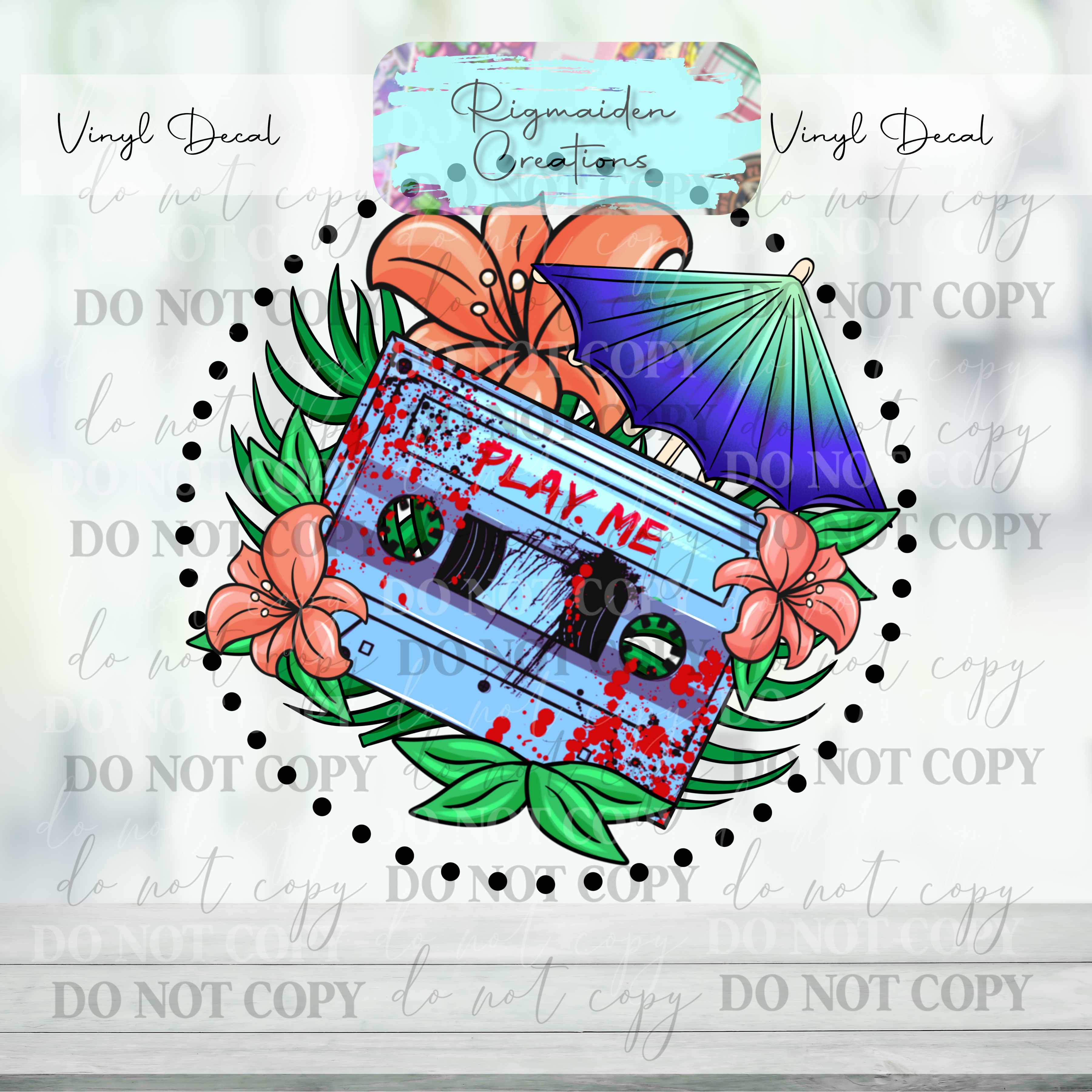 Tiki Terror Tape Vinyl Decal – Dimensional Drinks