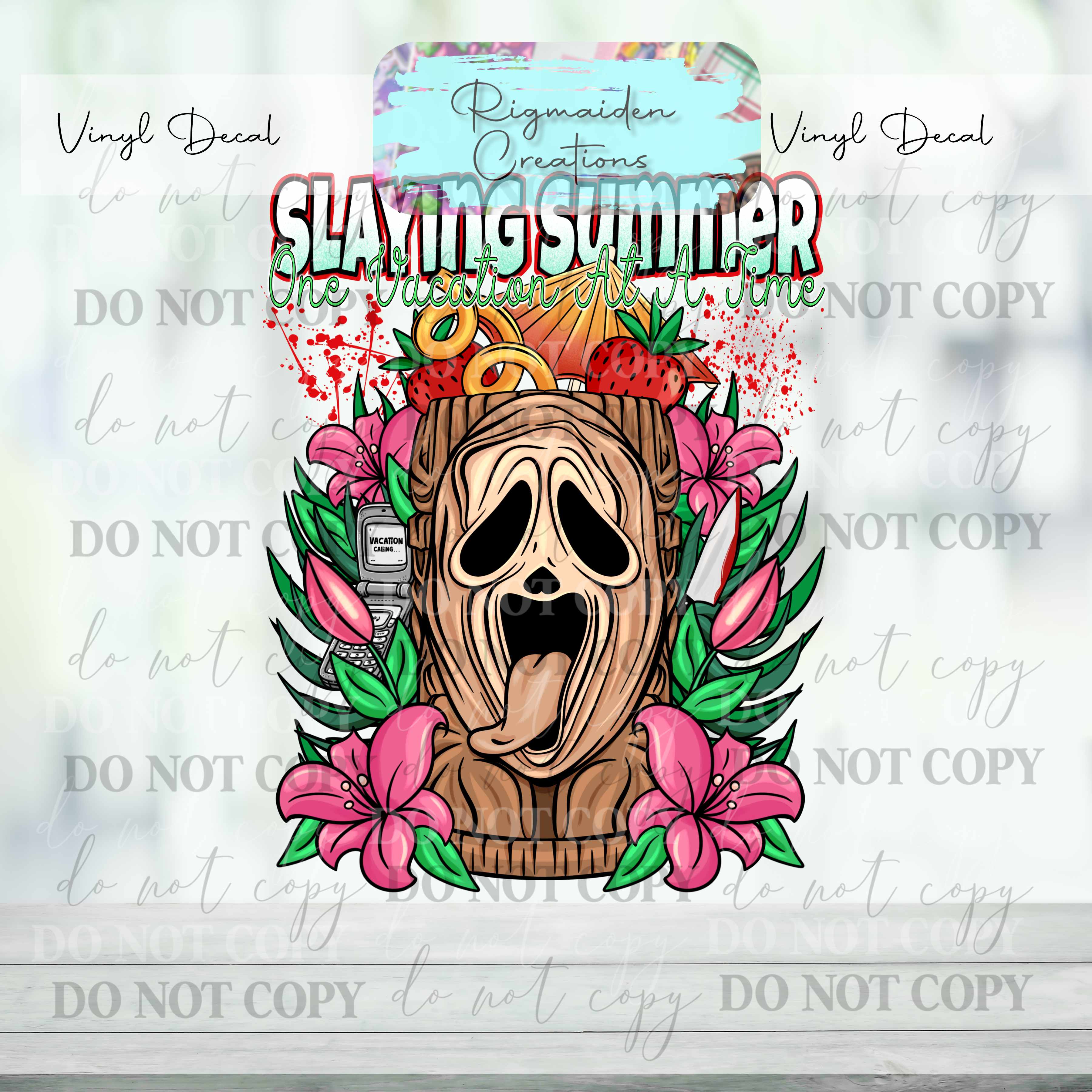 Tiki Terror Ghost Face Vinyl Decal – Dimensional Drinks