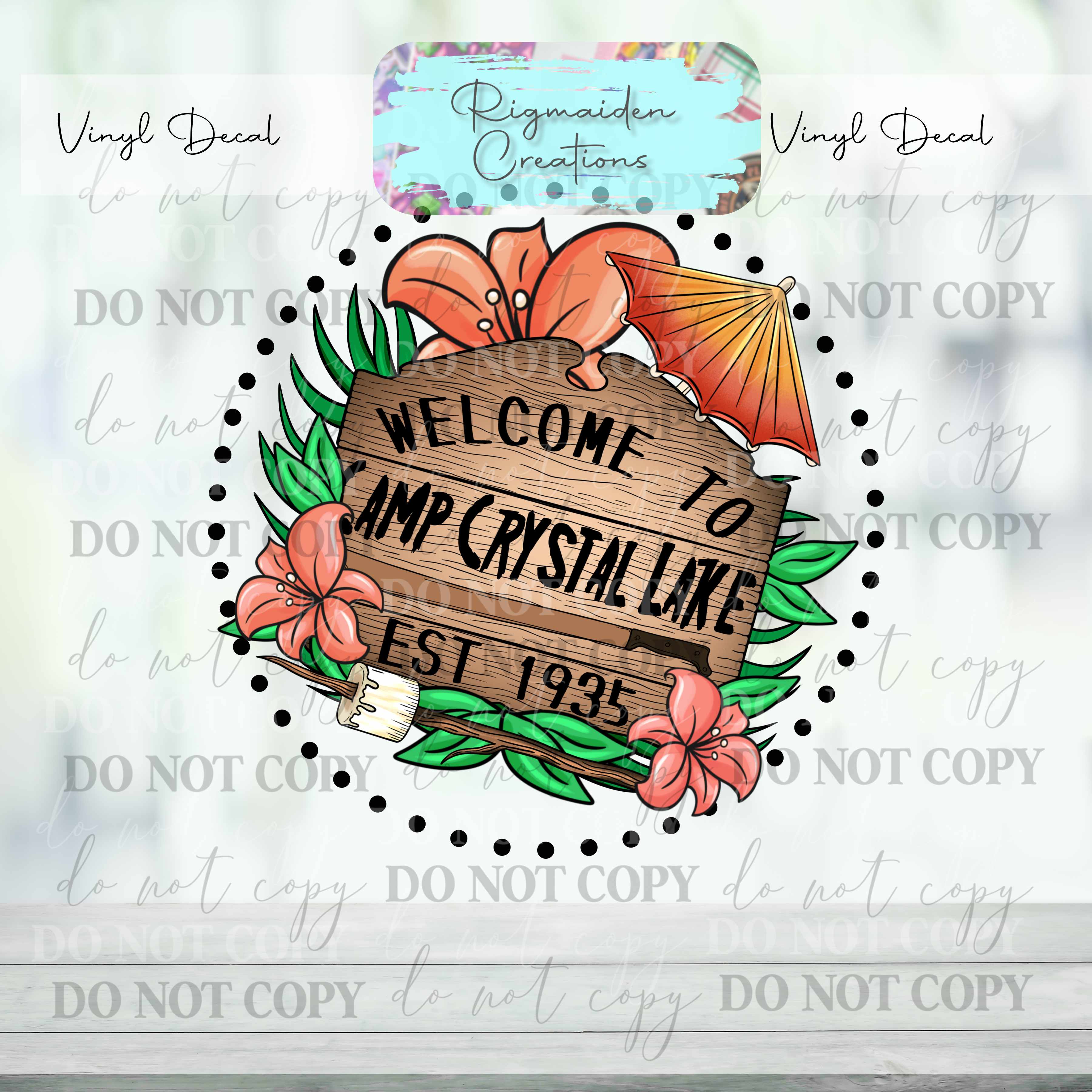 Tiki Terror Sign Vinyl Decal – Dimensional Drinks