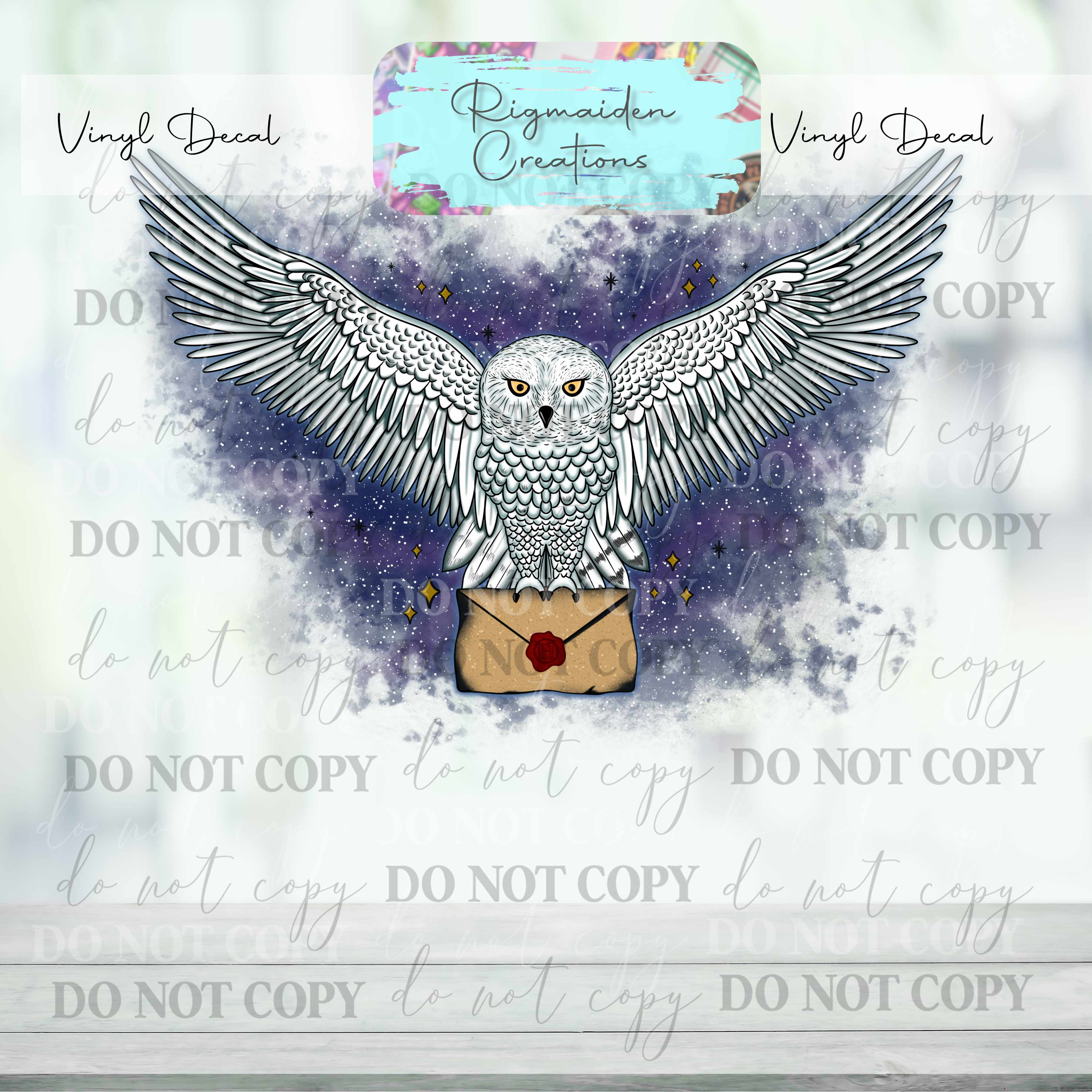 Wizard Owl Vinyl Decal – Dimensional Drinks