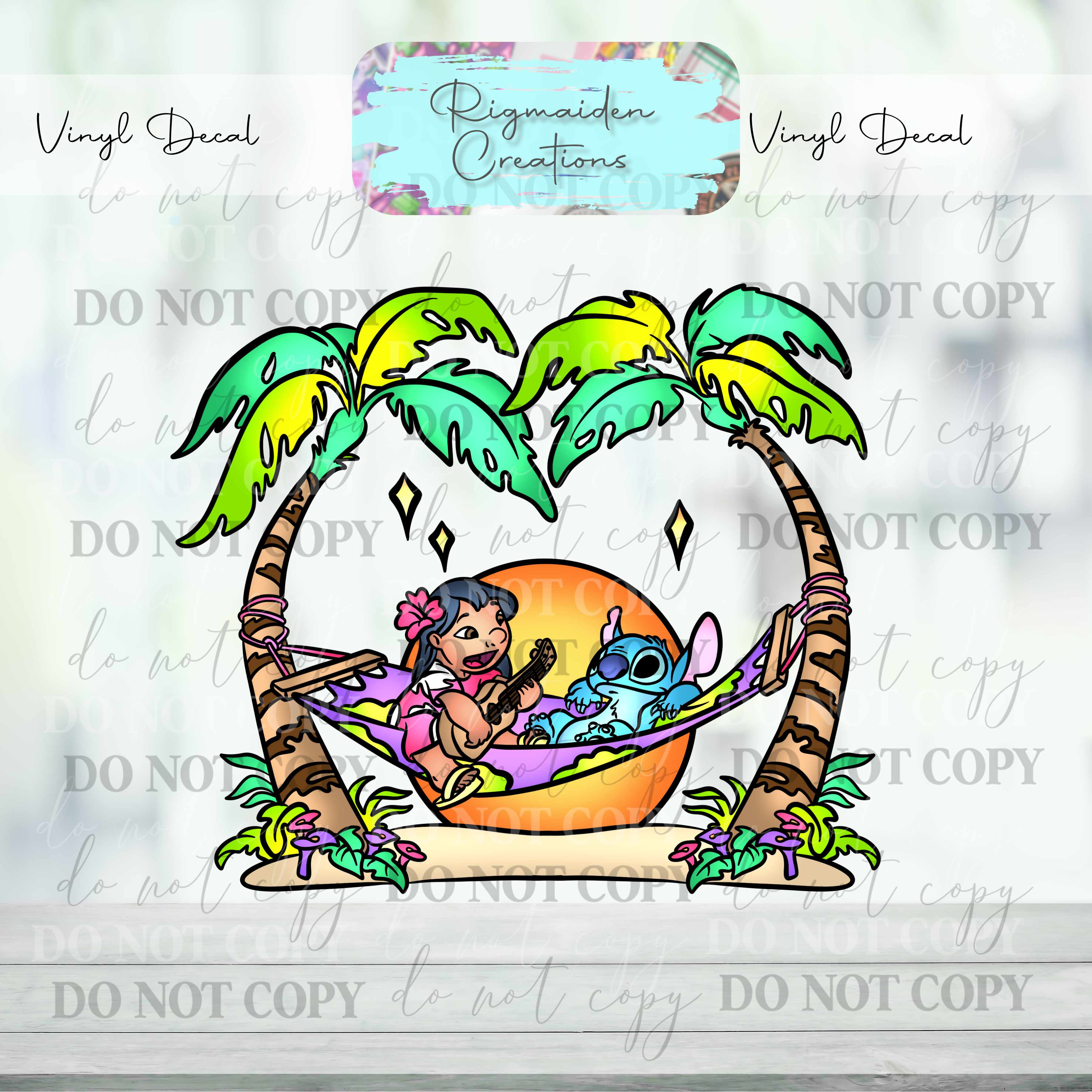 Lilo Hawaiian Decal – Dimensional Drinks