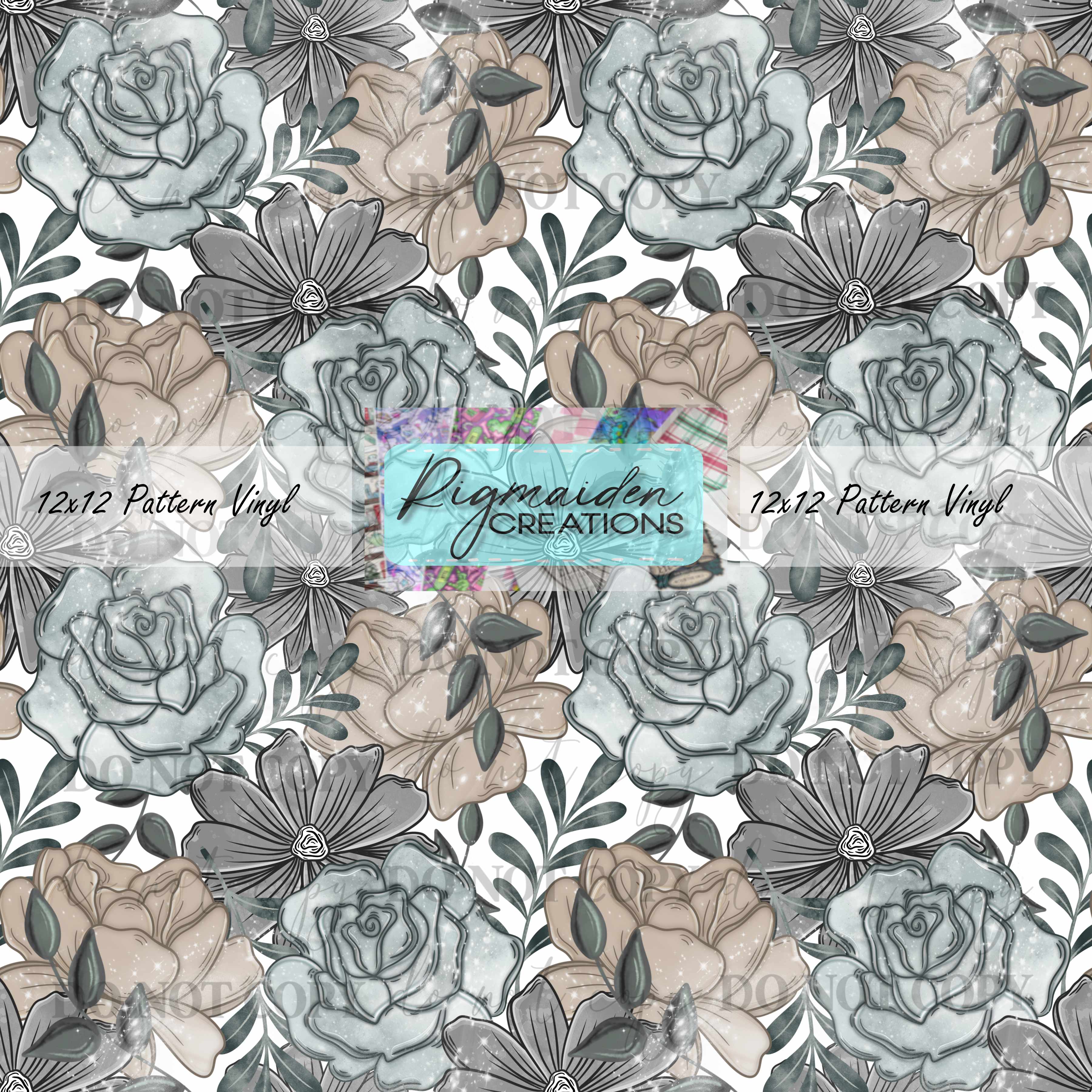 Muted Florals Vinyl – Dimensional Drinks